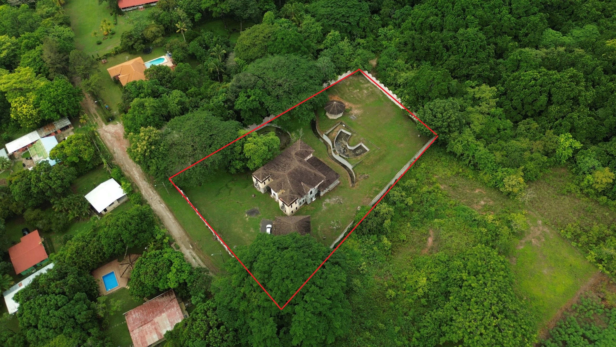 Unique Castle-Style Residence with Spacious Terrace on Expansive Lot ...